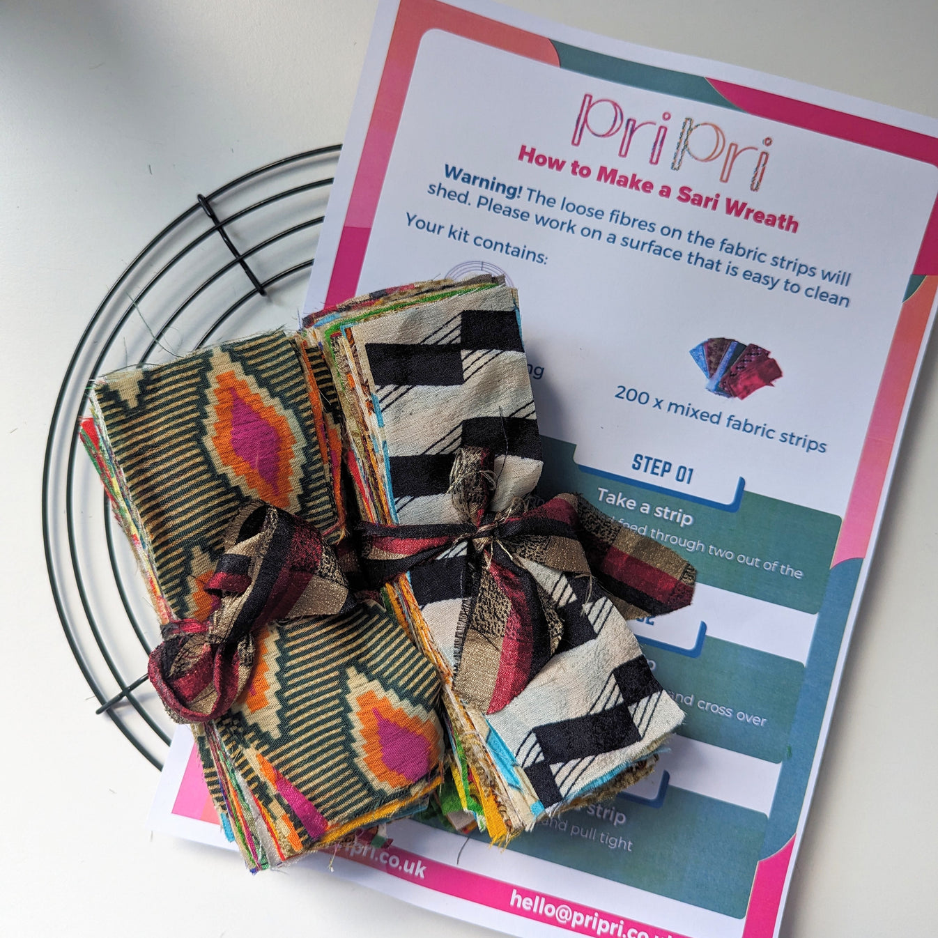 Make Your Own Sari Wreath Kit – Pri Pri