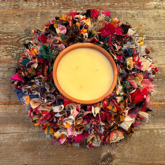 Sustainable, Eco friendly Handmade Rag Wreath – Pri Pri