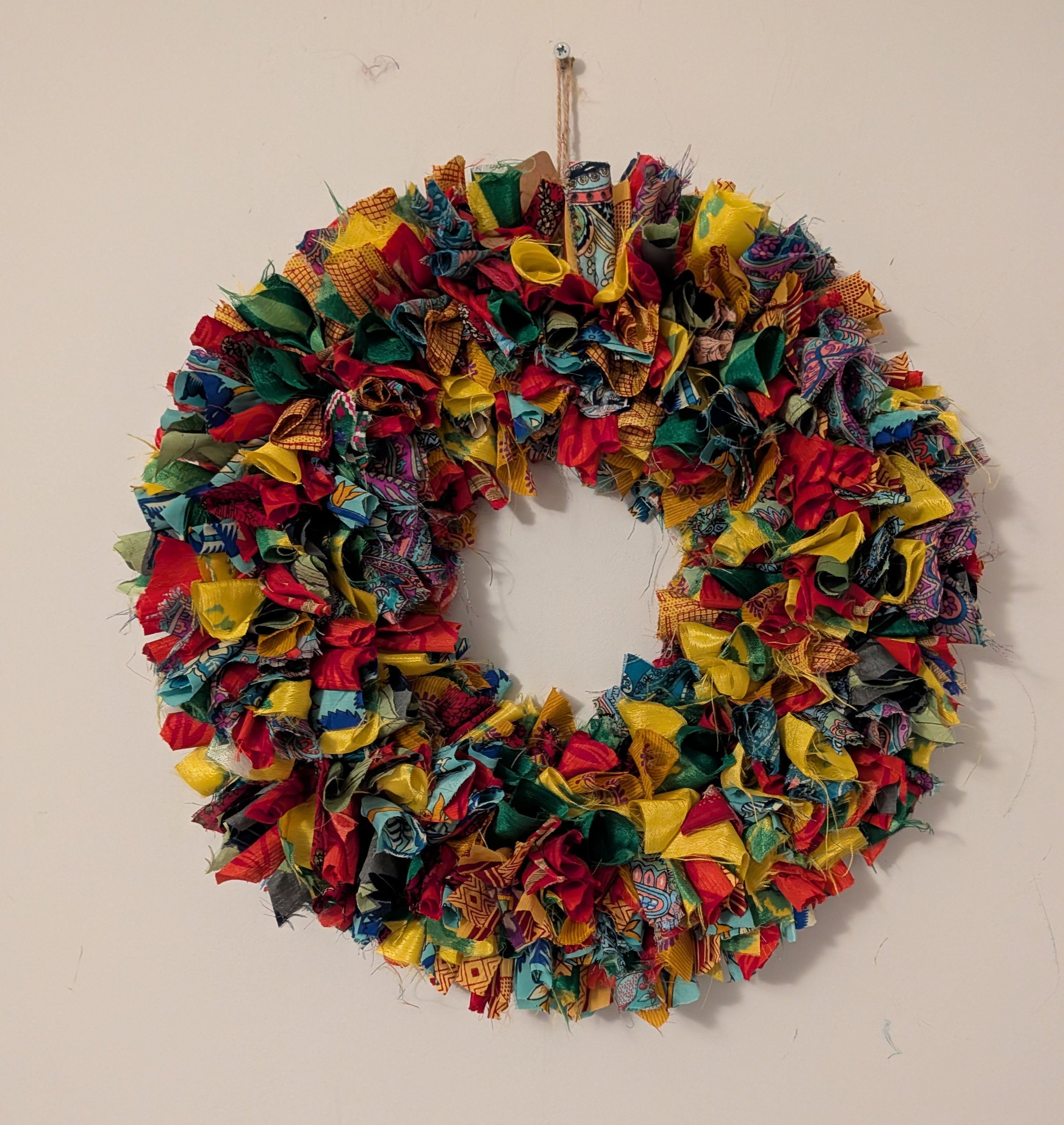 Sustainable, Eco friendly Handmade Rag Wreath – Pri Pri